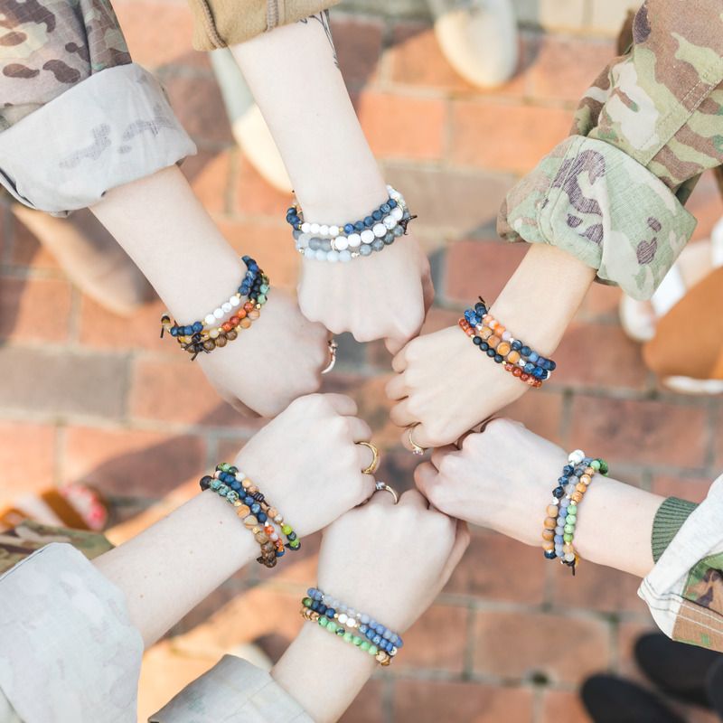 In My Heart Navy Bracelet | Military Jewelry for Deployme...
